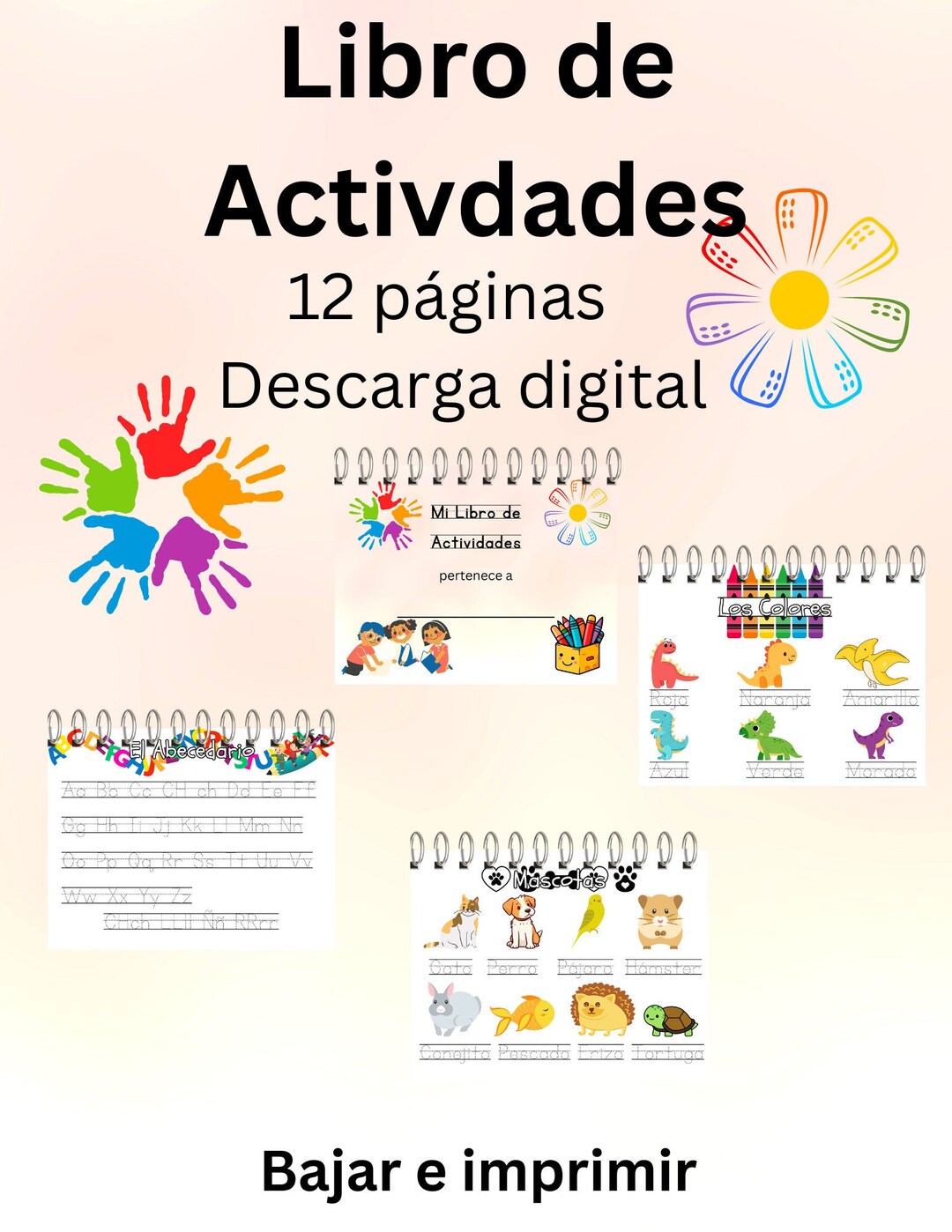 Libro De Actividades/ Busy Book in Spanish/ Tracing Practice ...