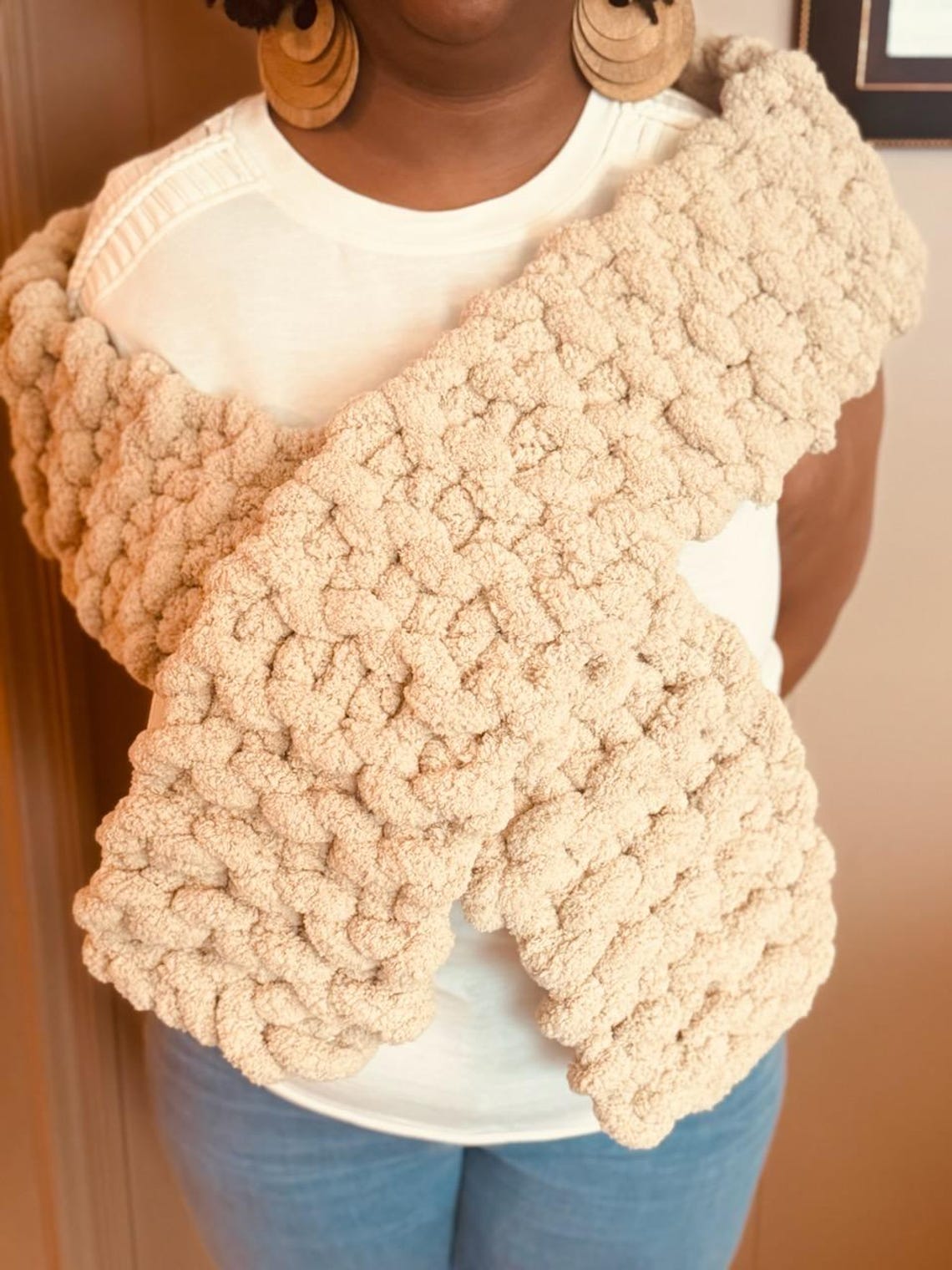 Thick Chunky Knit Scarf - Etsy