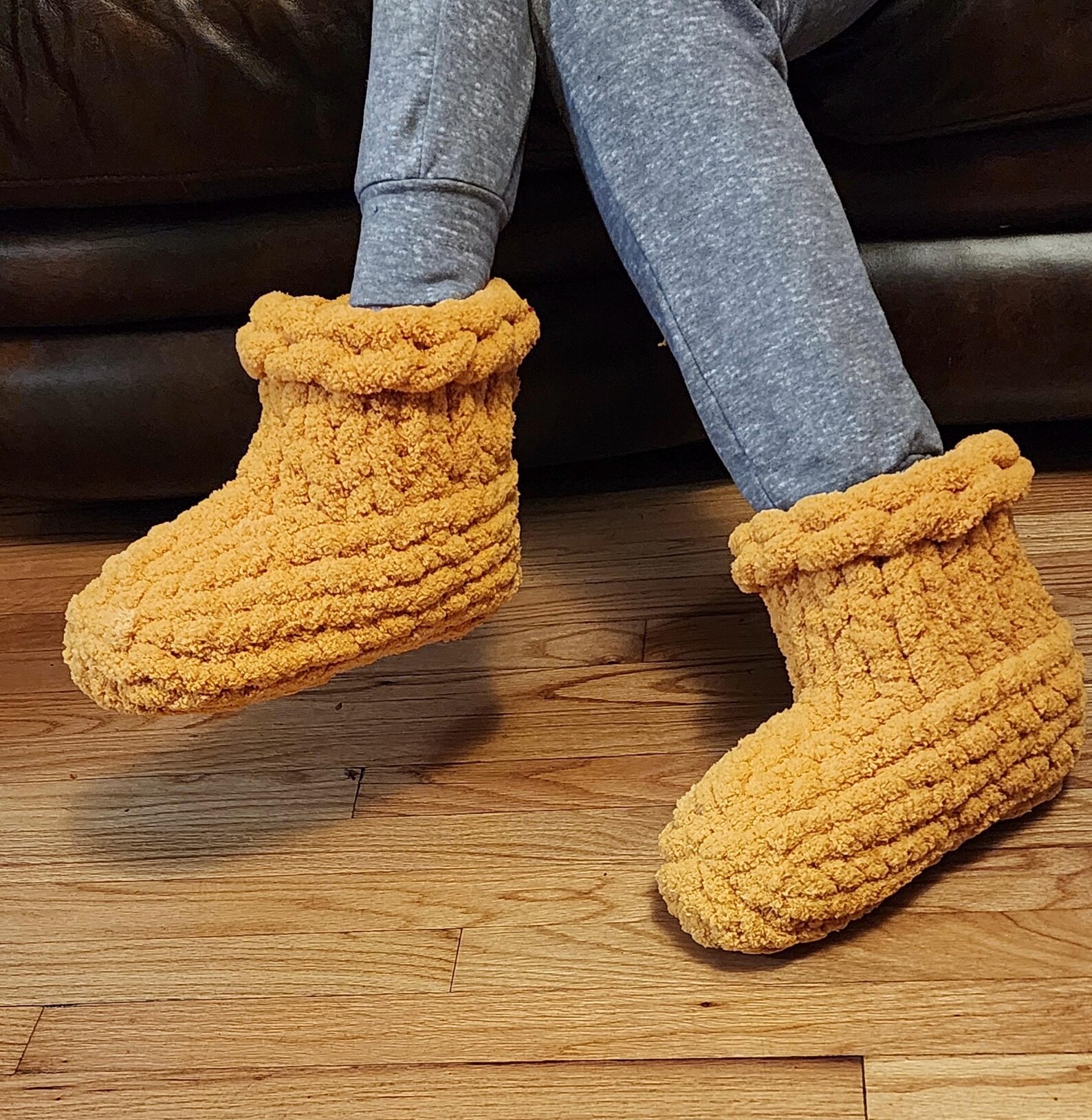 Chunky Knit Booties | Slippers | House Shoes | Soft | Cozy| Warm - Etsy