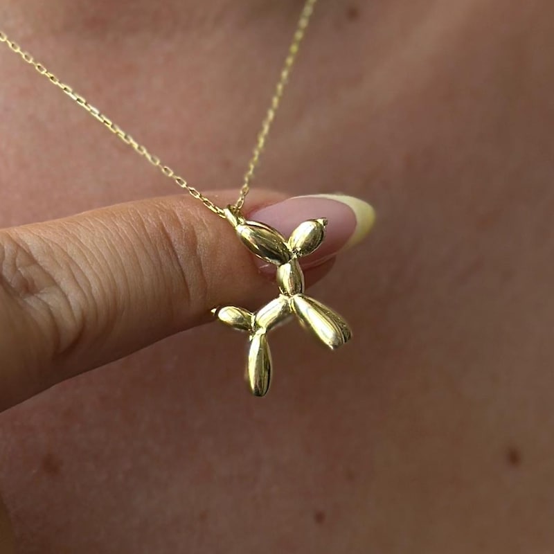 Balloon Animal Charm Silver - Etsy