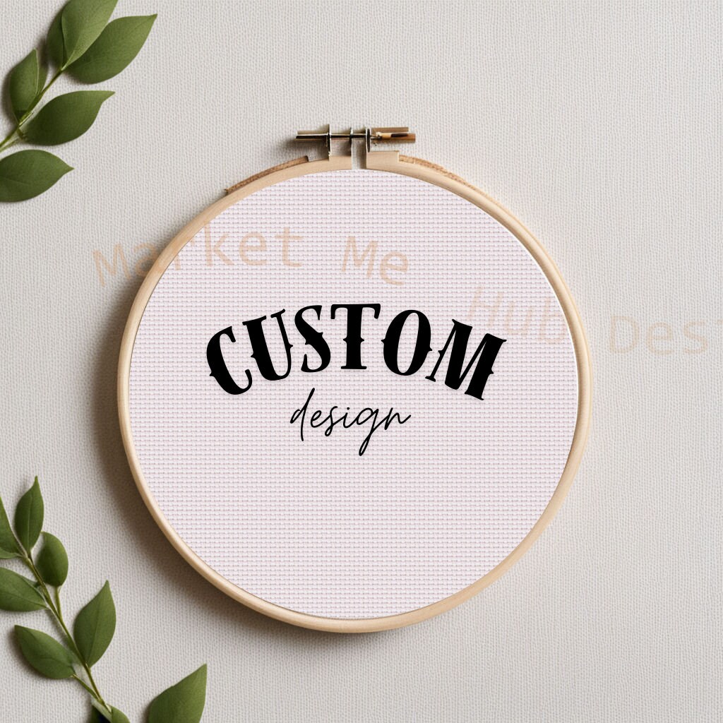 Cross Stitch Mockup, Embroidery Mockup, Embroidery Hoop Mockup, Cross ...