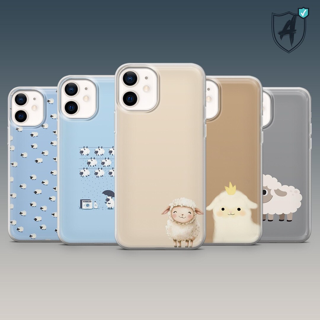 Cute Sheep Phone Case, Fluffy Lamb Design, Soft TPU Gel - Etsy