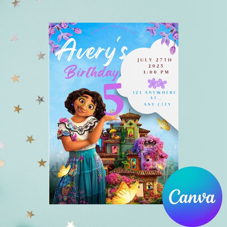 Editable Encanto Birthday Invitation Template, Encanto Invite, Encanto ...
