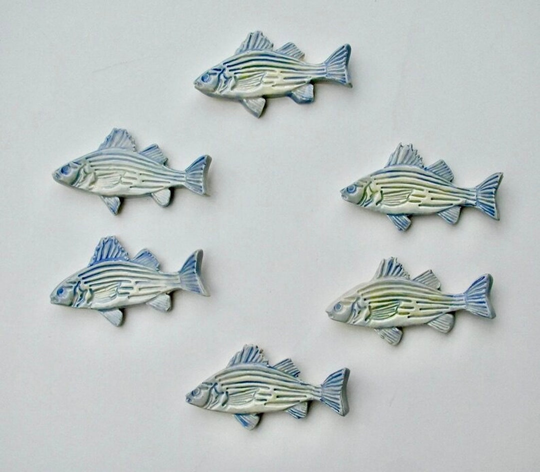 Set of Six Ceramic Knife Rests/chopstick Rests, Spoon/brush Rests ...