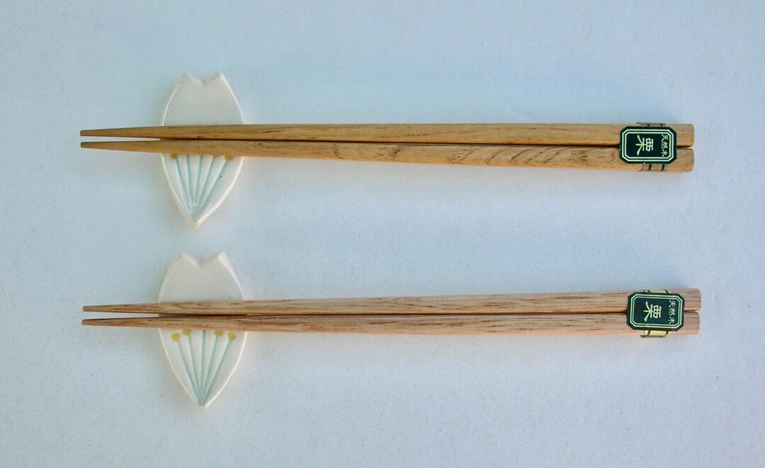 Two Ceramic Chopstick Rests, With Chopsticks, Spoon/brush Rests ...