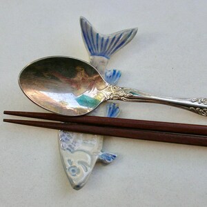 Set of Six Large Ceramic Knife Rests/chopstick Rests, Spoon/brush Rests ...