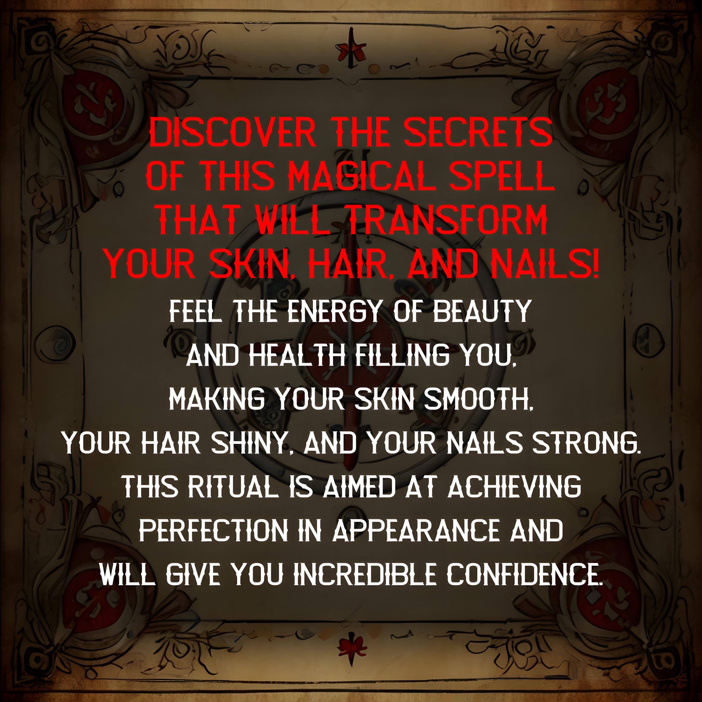 Improvement of Appearance Skin, Hair, Nails Spell, Powerful Ritual for ...