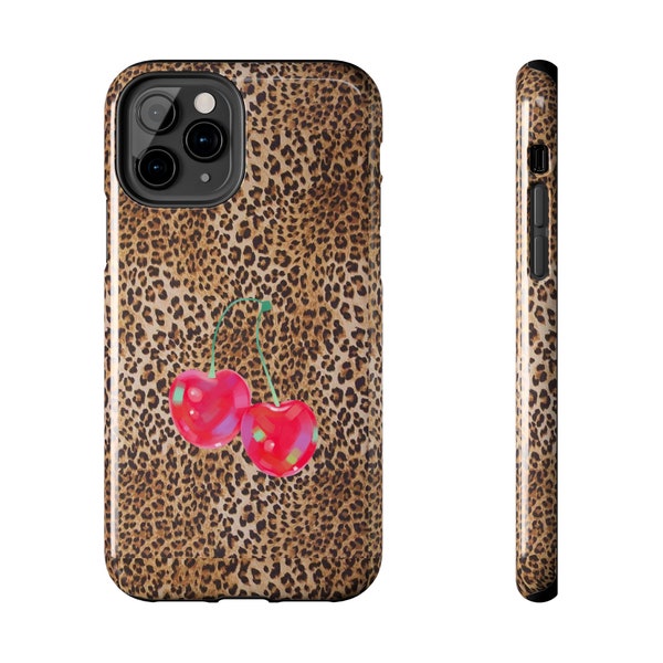 Cherry Cheetah Phone Case - Etsy