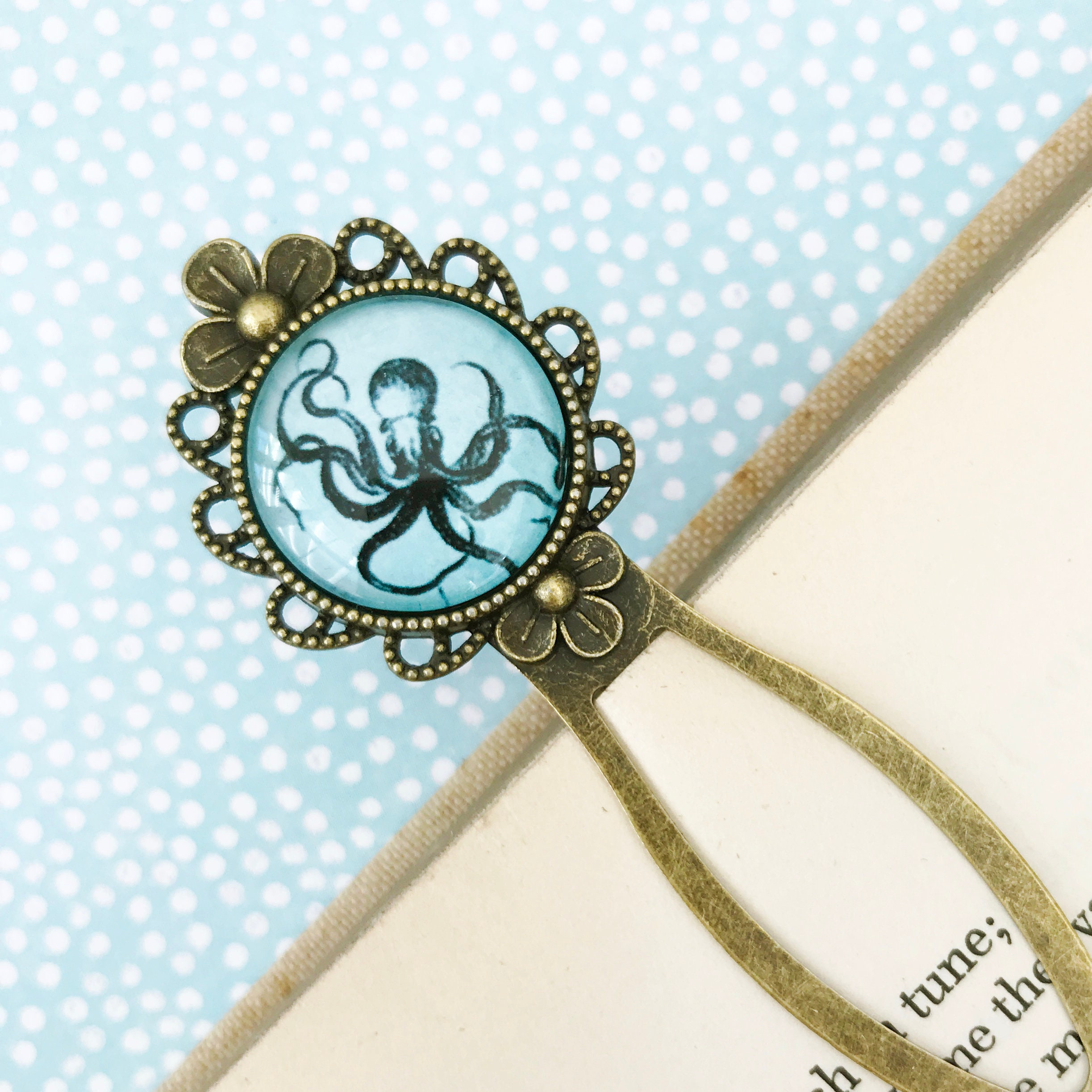 Octopus Bookmark, Octopus Lover Gift, Octopus Gift, Bookworm Gift ...