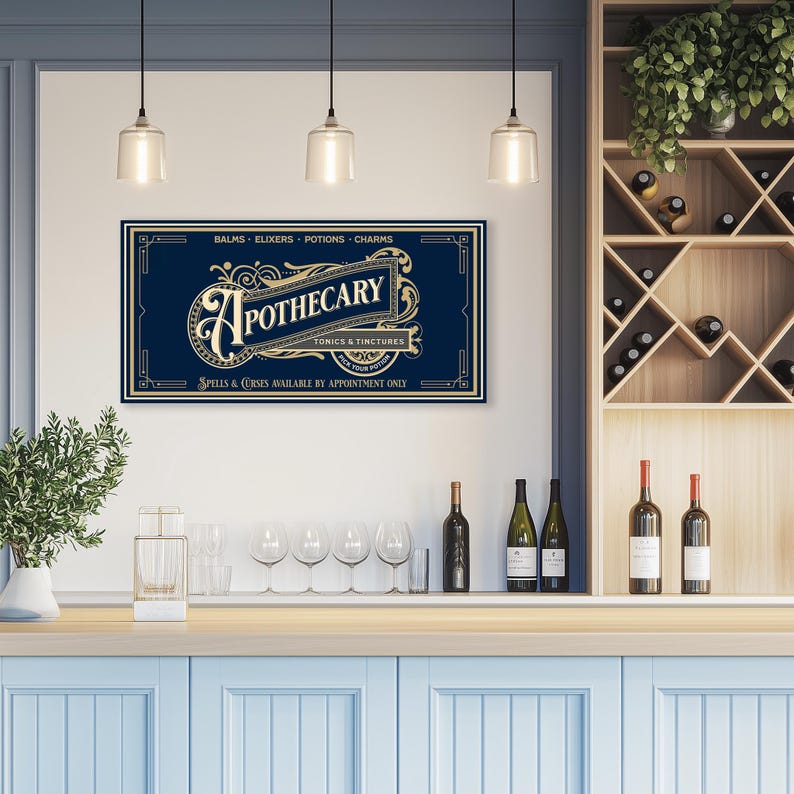 Vintage Apothecary Printable Wall Art, Digital Download, Unique Home ...