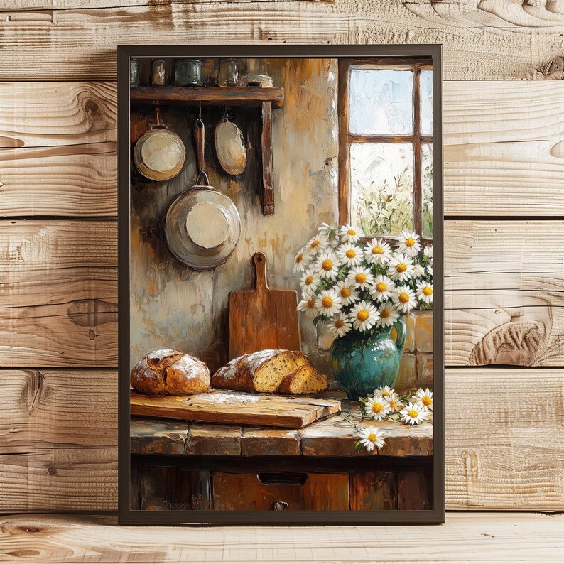 Rustic Kitchen Wall Art Printable Vintage Farmhouse Decor Cottagecore ...