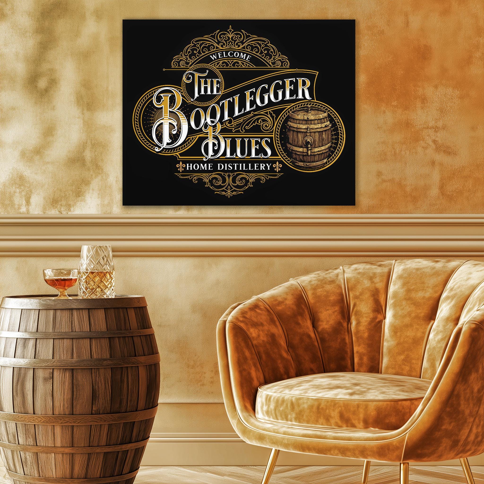 Bootleggers Poster, Man Cave Decor, Vintage 1920s Prints, Speakeasy Art ...