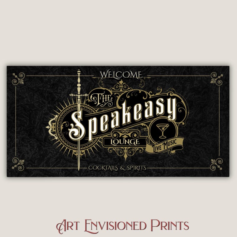 1920s Speakeasy Sign - Etsy