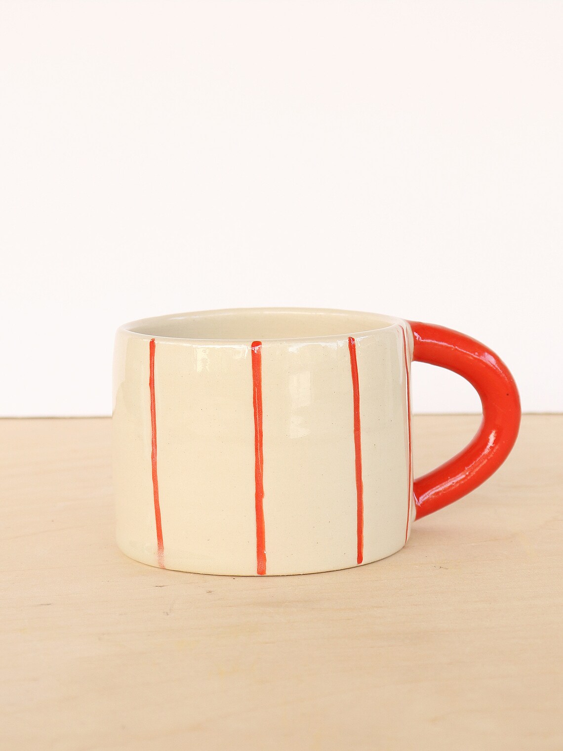 Striped Ceramic Mug / Colourful Ceramic Mug / Housewarming - Etsy UK