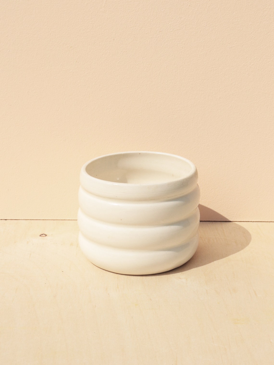 Ceramic Planter / Small White Planter / Cactus Plant Pot / | Etsy