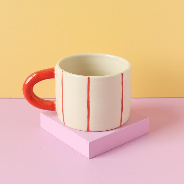 Striped Coffee Mug - Etsy