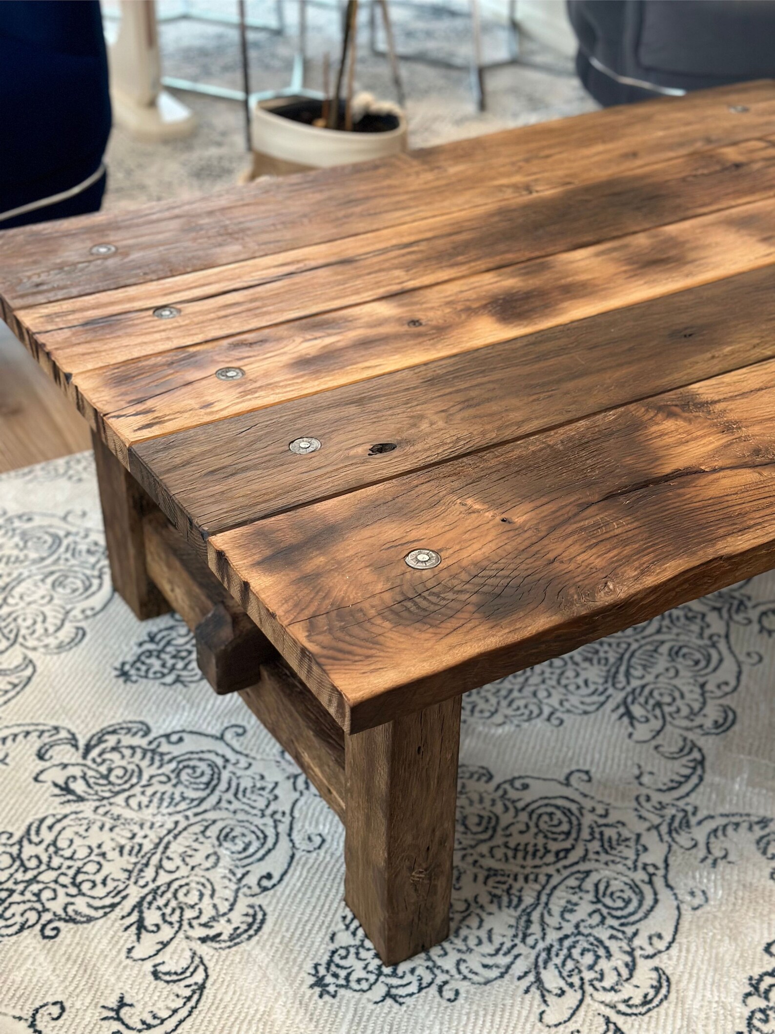 Wood Coffee Table , Rustic Furniture Coffee Table , Unique Coffee Table , Reclaimed Wood Table ...