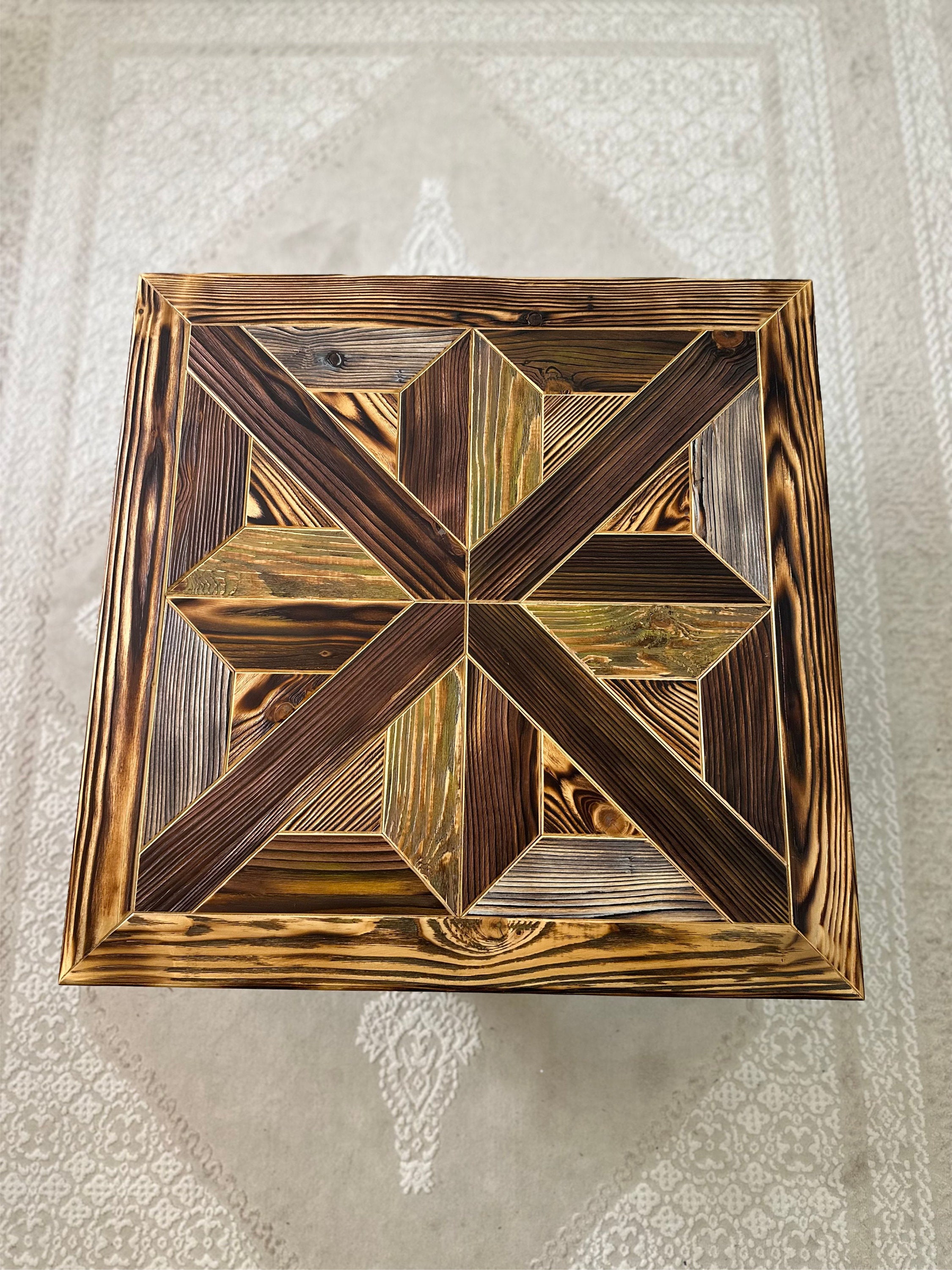 Middle Coffee Table, Large Coffee Table Mid Century, Square Coffee ...