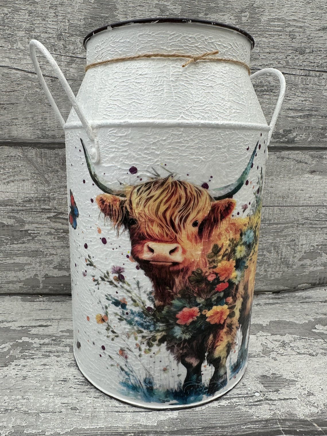 Highland Cow Churn, Highland Cow Vase, Highland Coo - Etsy UK