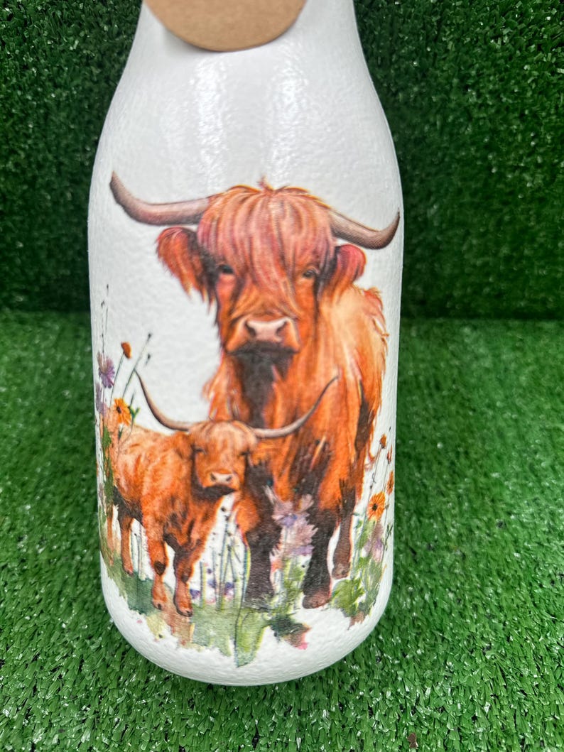 HIGHLAND COW VASE - Etsy