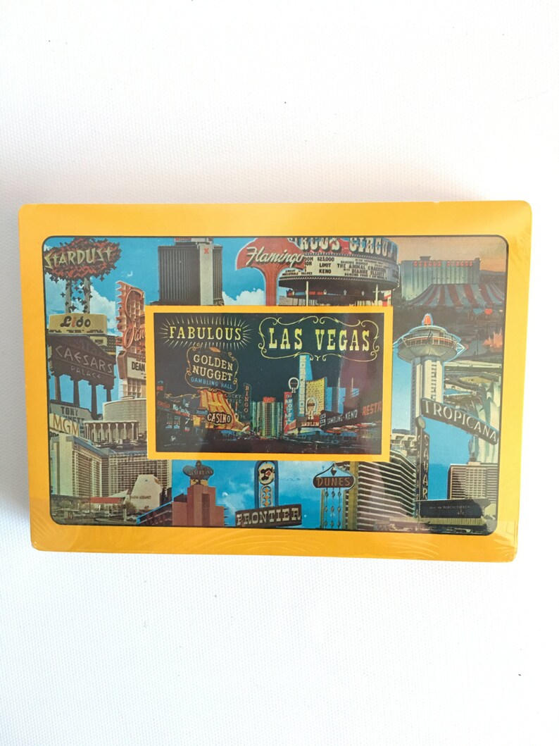 Las Vegas Jumbo Playing Cards Plastic Coated Sealed in Box - Etsy