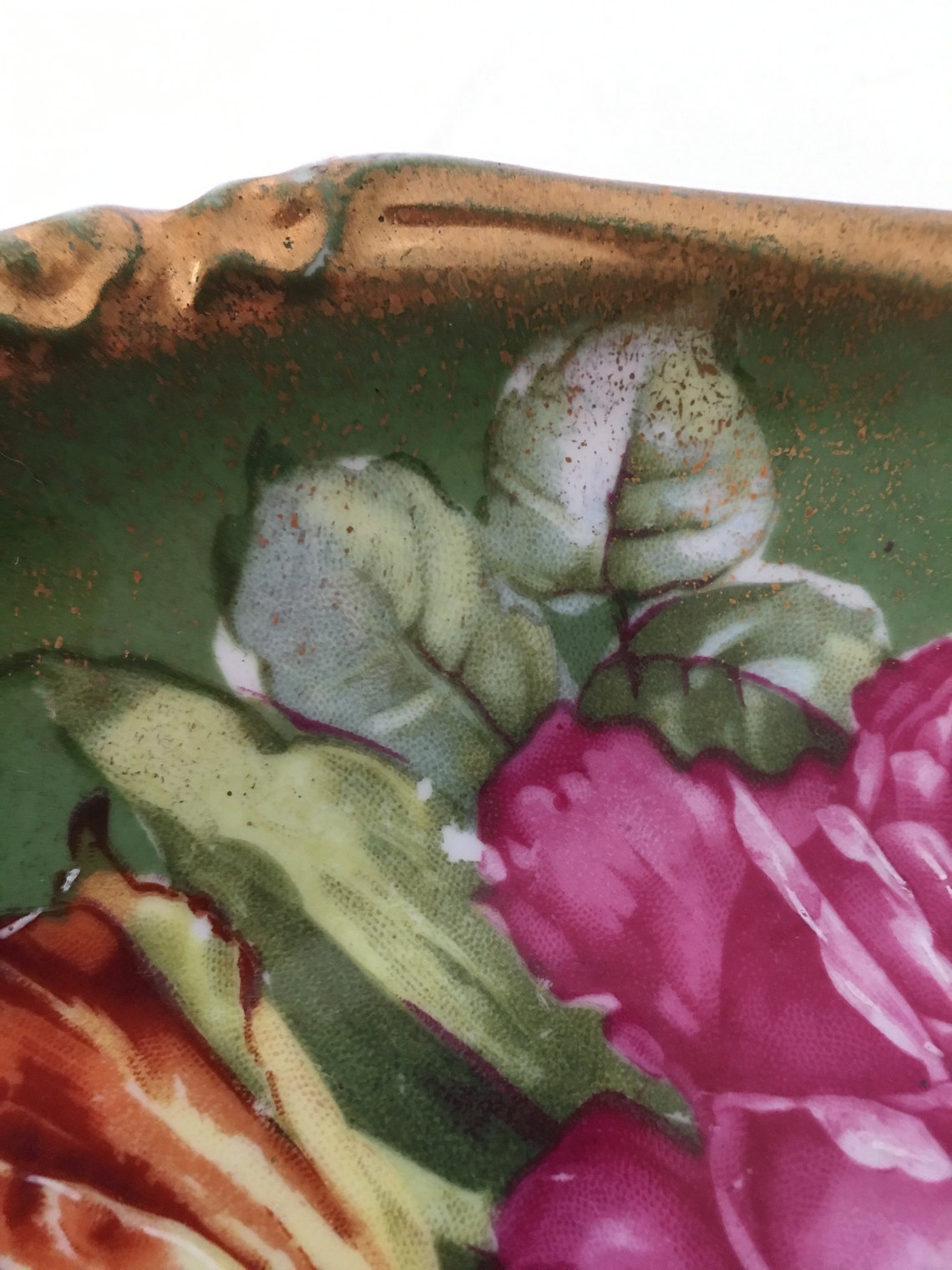 American Beauty Hand Painted Wheelock & Co Germany Double | Etsy