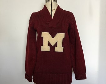 Varsity letter m | Etsy