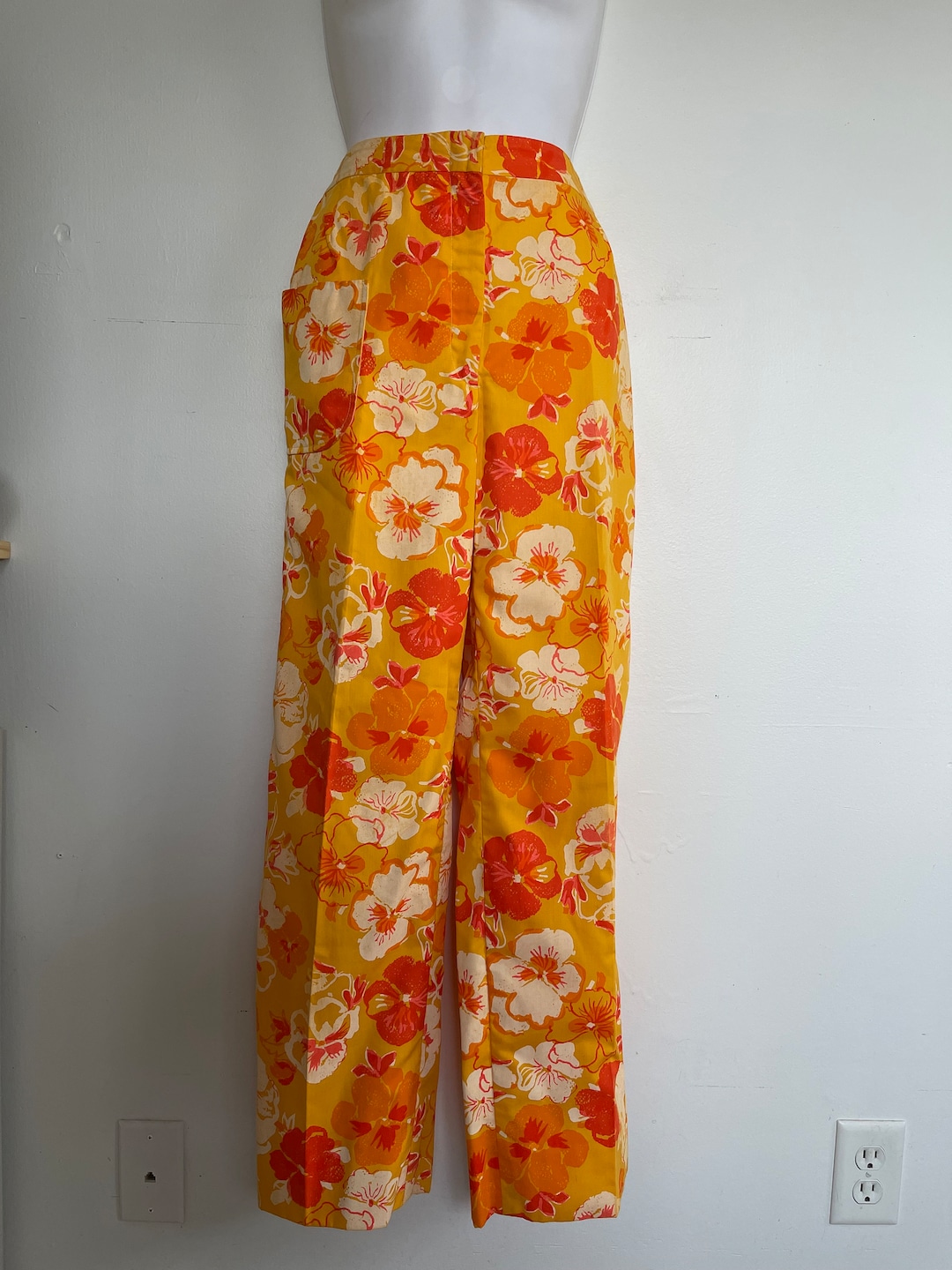 1960s Lily Pulitzer Pansy Print Slacks Pants Pedal Pushers Genuine the ...