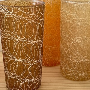 1970s Shat R Proof Spatter Spaghetti Glass Iced Tea Glasses Set of Six ...