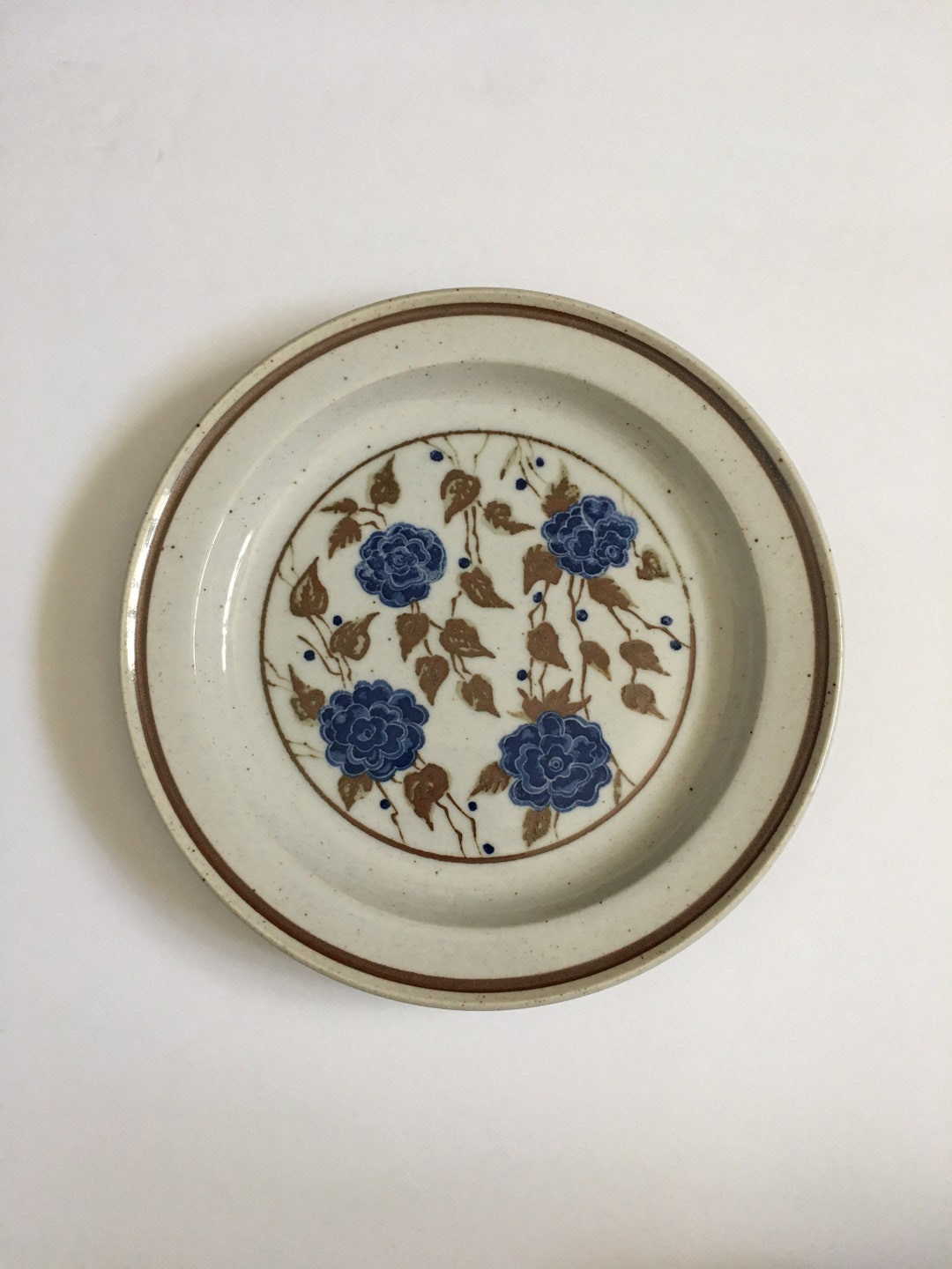 Berkeley House Stoneware Salad Plates: Royal Blue Floral, Set of 6 - Etsy
