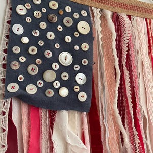 Textile Flag Wall Hanging Rag Flag Recycled Fabric American Flag ...