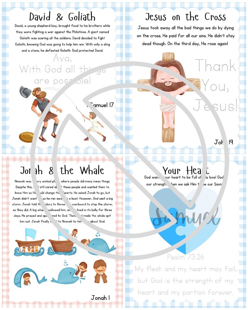 Interactive Bible Story Activity Book, Montessori Learning - Etsy
