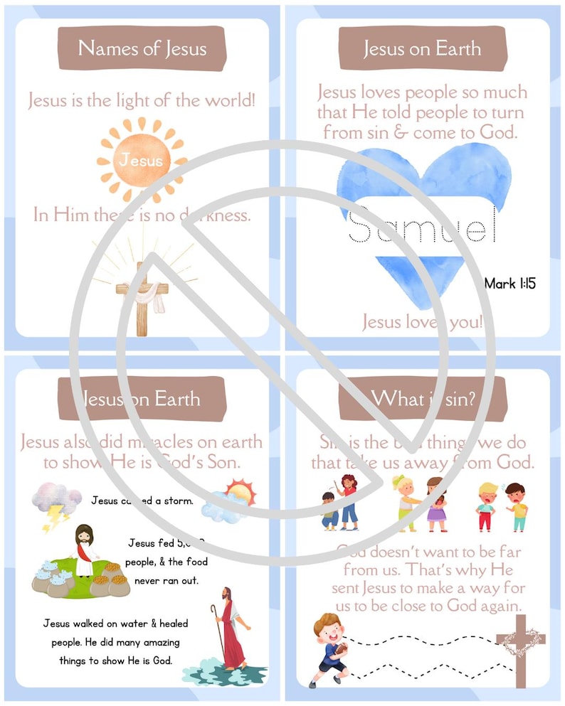 Intro. to Jesus for Toddlers/kids Activity Book - Etsy