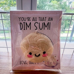 Dim Sum Dumpling Keychain Favor, Chinese Party Favor, Foodie Gift, Cute ...