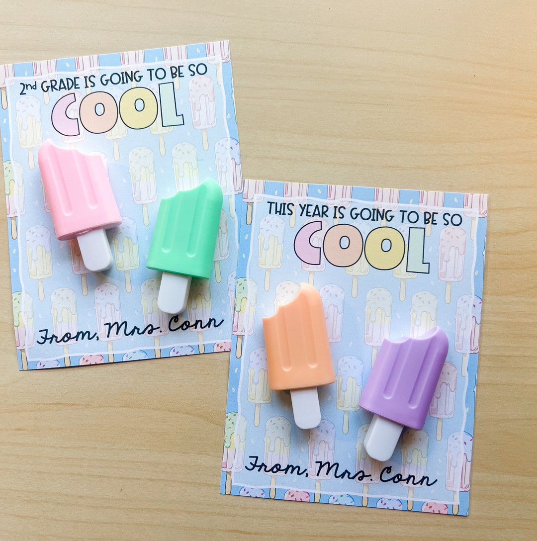Popsicle Highlighters Set, Camp Favor, Back to School Class Gift, End ...