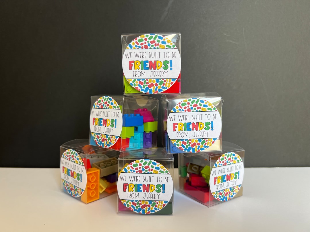 Personalized Building Bricks Goody Bag, Birthday Party Favor, Boys ...