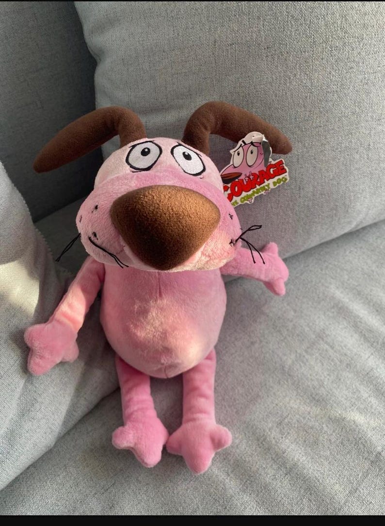 Plush Courage the New and Authentic Feisty Dog 28cm - Etsy