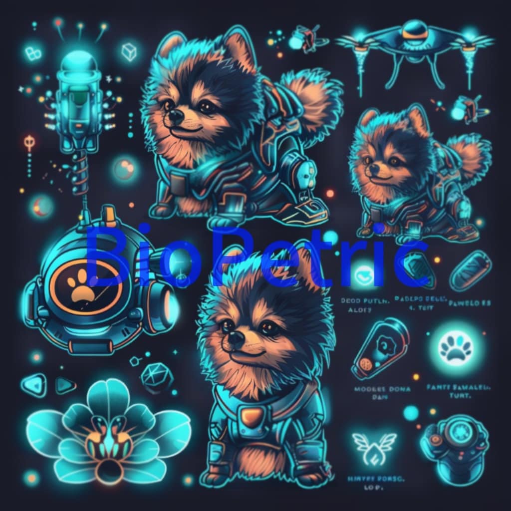 Cyber Pomeranian Digital Graphics Pack | SVG + PNG + JPEG | Futuristic ...