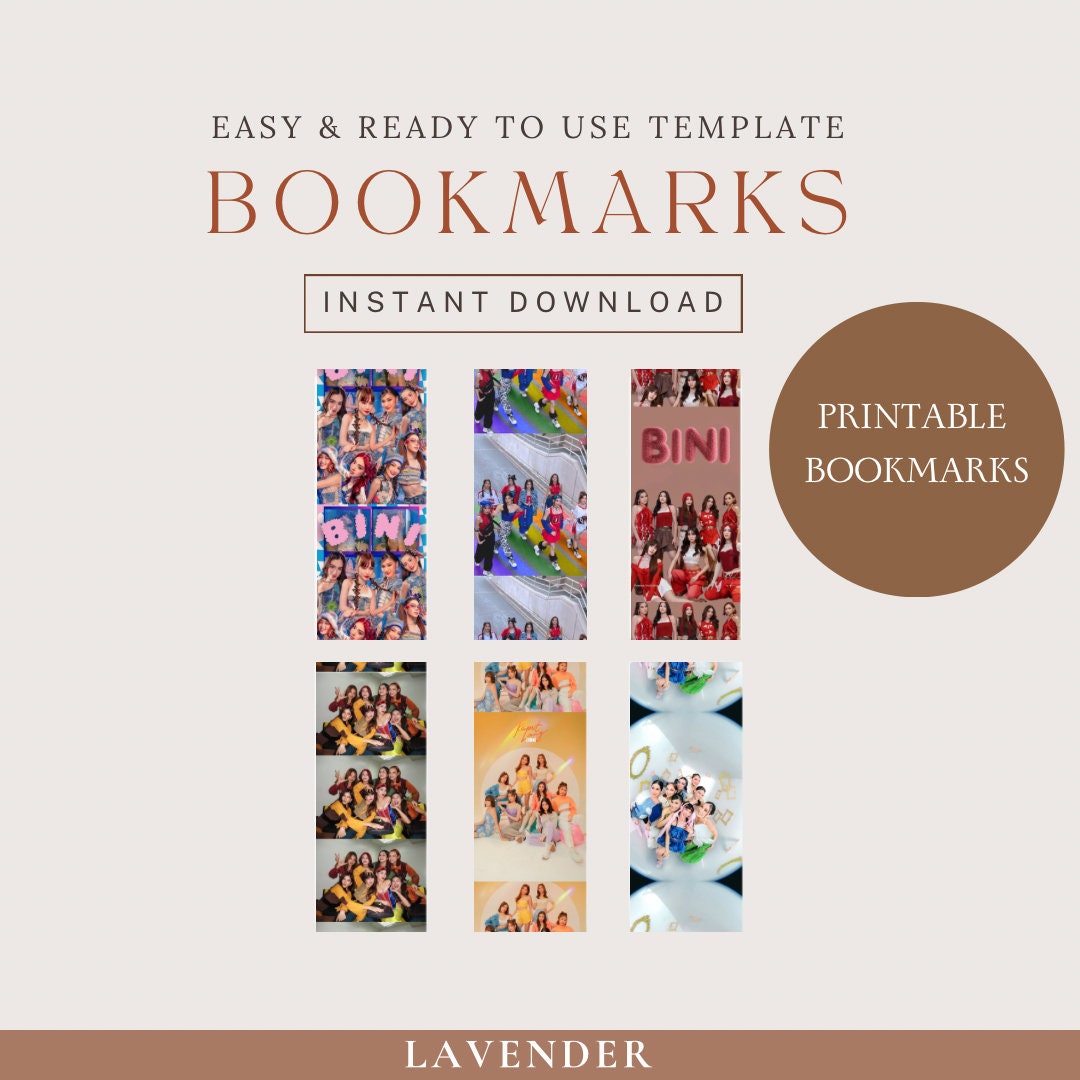 Bini Bookmarks, Blooms, Bookmarks, Printable Bini Bookmarks - Etsy