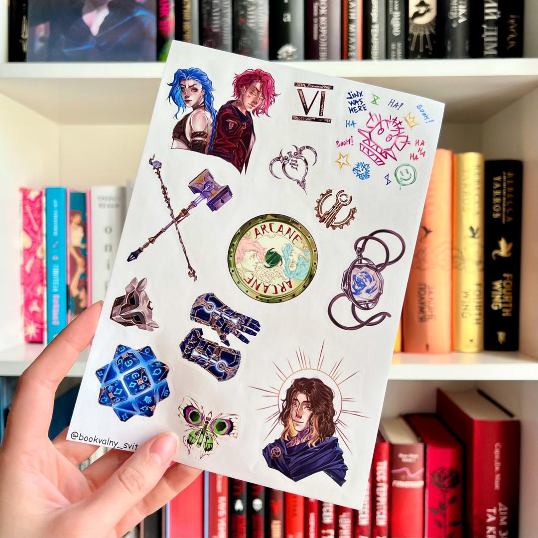 Arcane Sticker Pack – A5 Paper Sticker Sheet – Inspired by Arcane ...