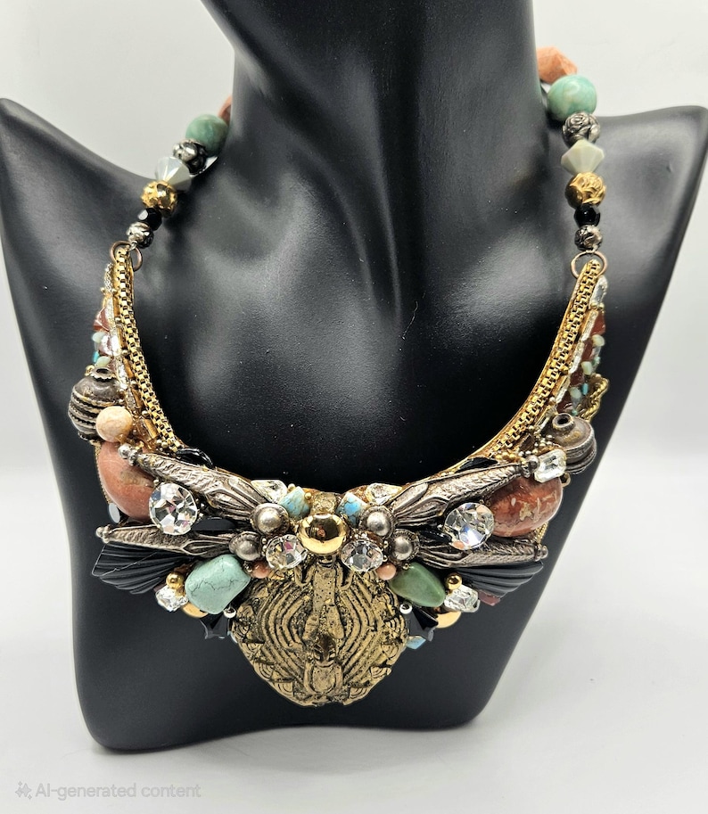 Signed 1987 Wendy Gell “earth Spirit” Choker – Vintage Mystical ...