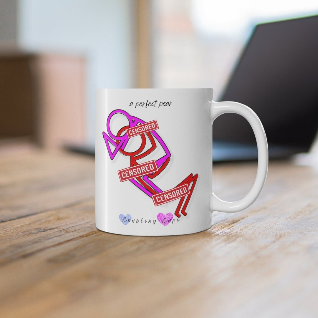 Coupling Cups a Perfect Pear Erotic Art Funny Mug Sexy Gift Sex Nsfw ...