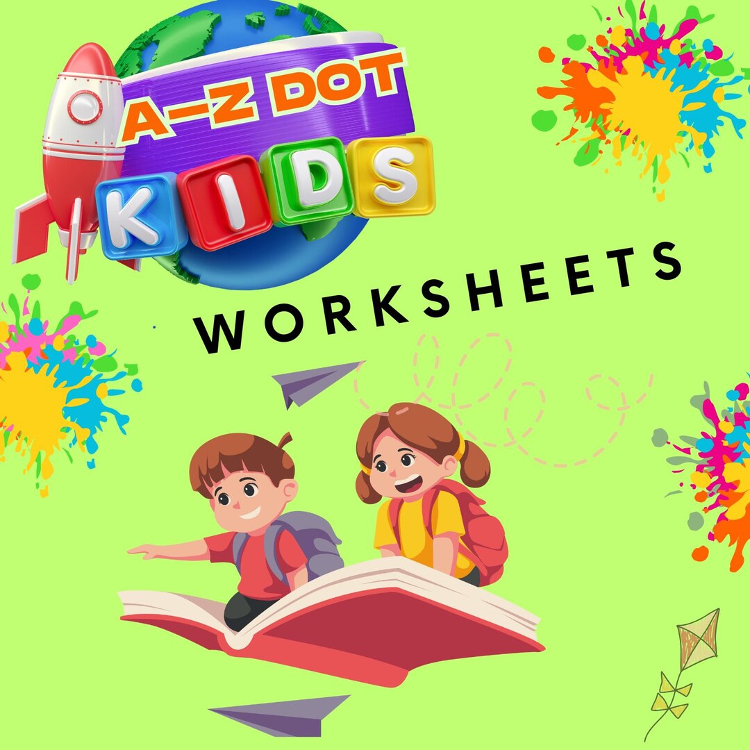 A-Z Dot Worksheets - Animals and Alphabet - 128 Pages for Kids - Etsy