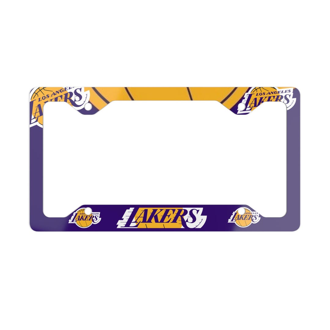Lakers Plate Frame, Sports Car Accessories, Basketball Fan Gift ...