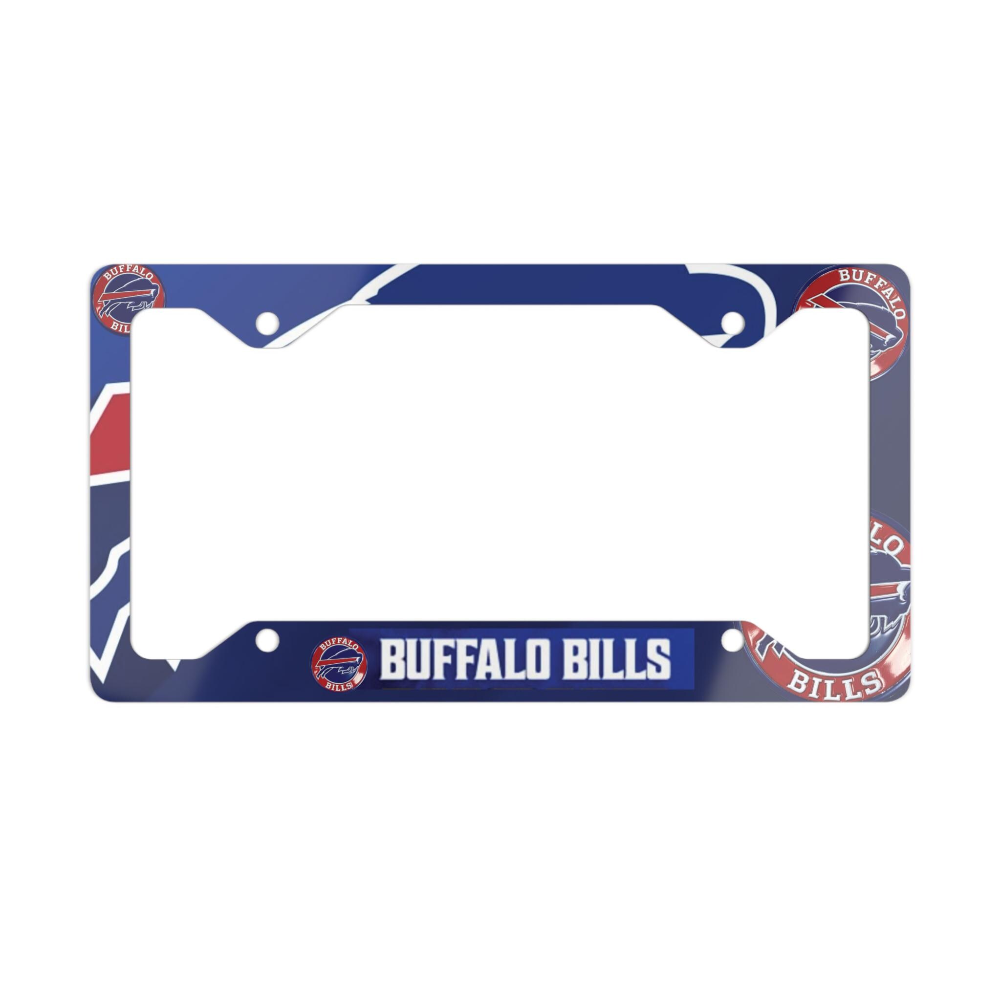 Buffalo Bills NFL Metal License Plate Frame, Football Fan Car Decor ...