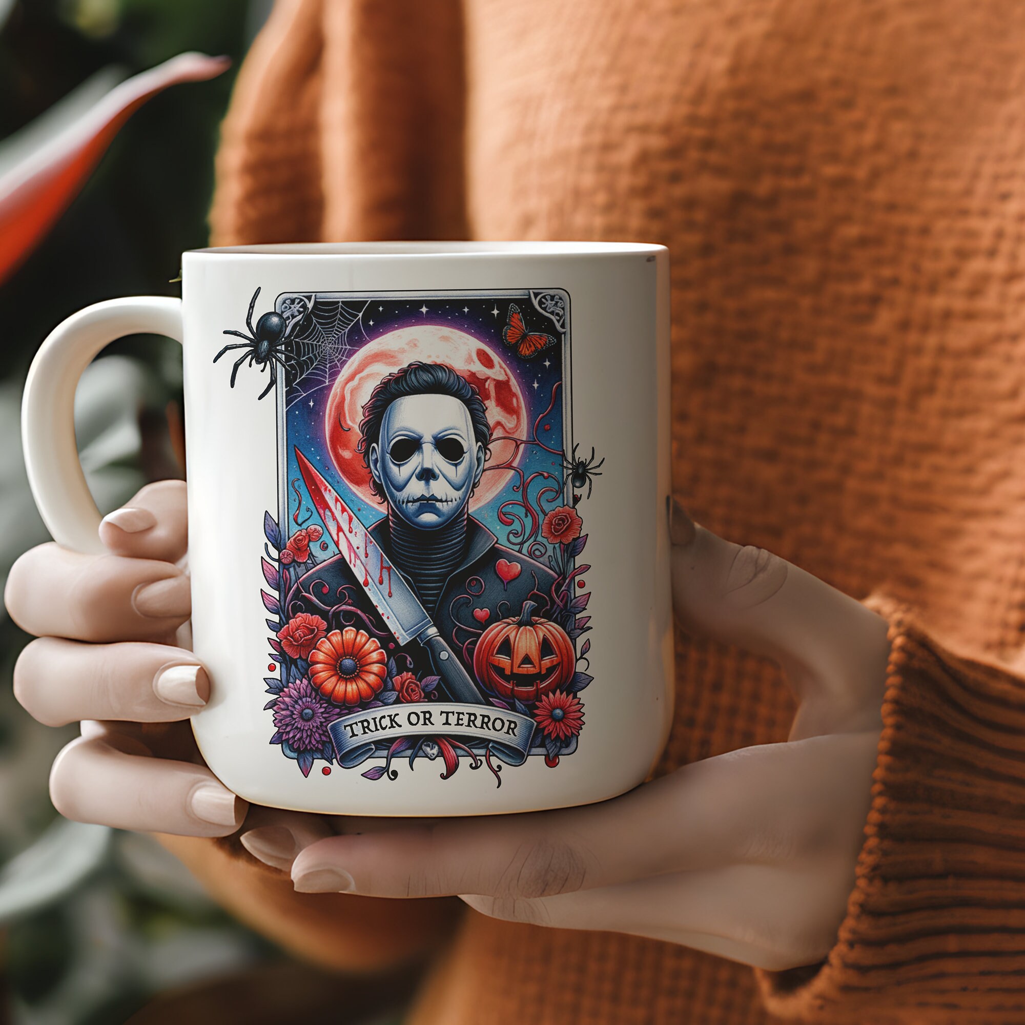 Trick or Terror Tarot Card PNG, Trendy Halloween Tarot Card Shirt ...