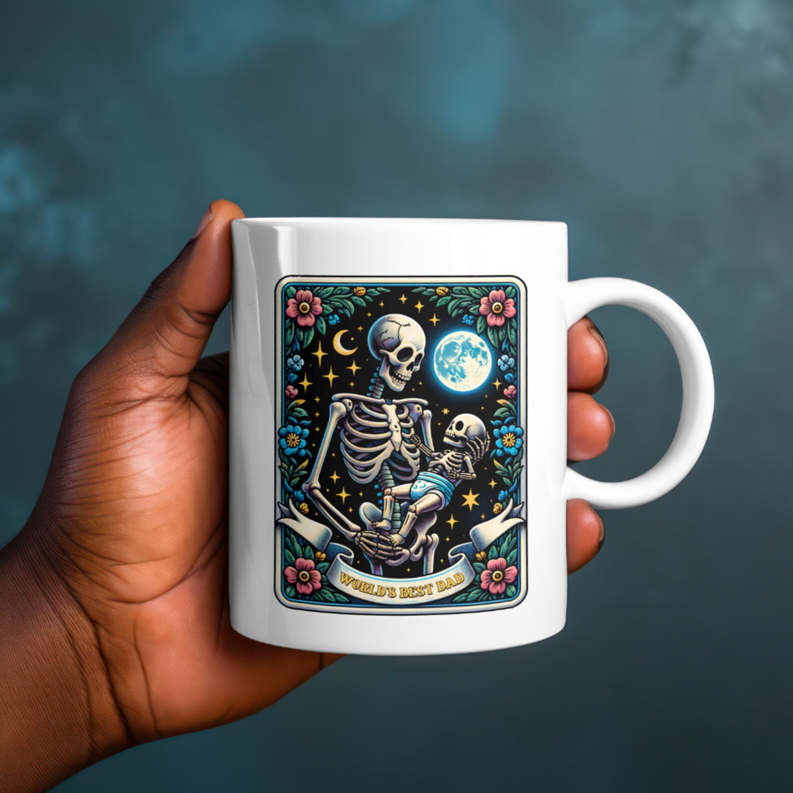 World's Best Dad Tarot Card PNG, Funny Dad Skeleton PNG, Best Dad Ever ...