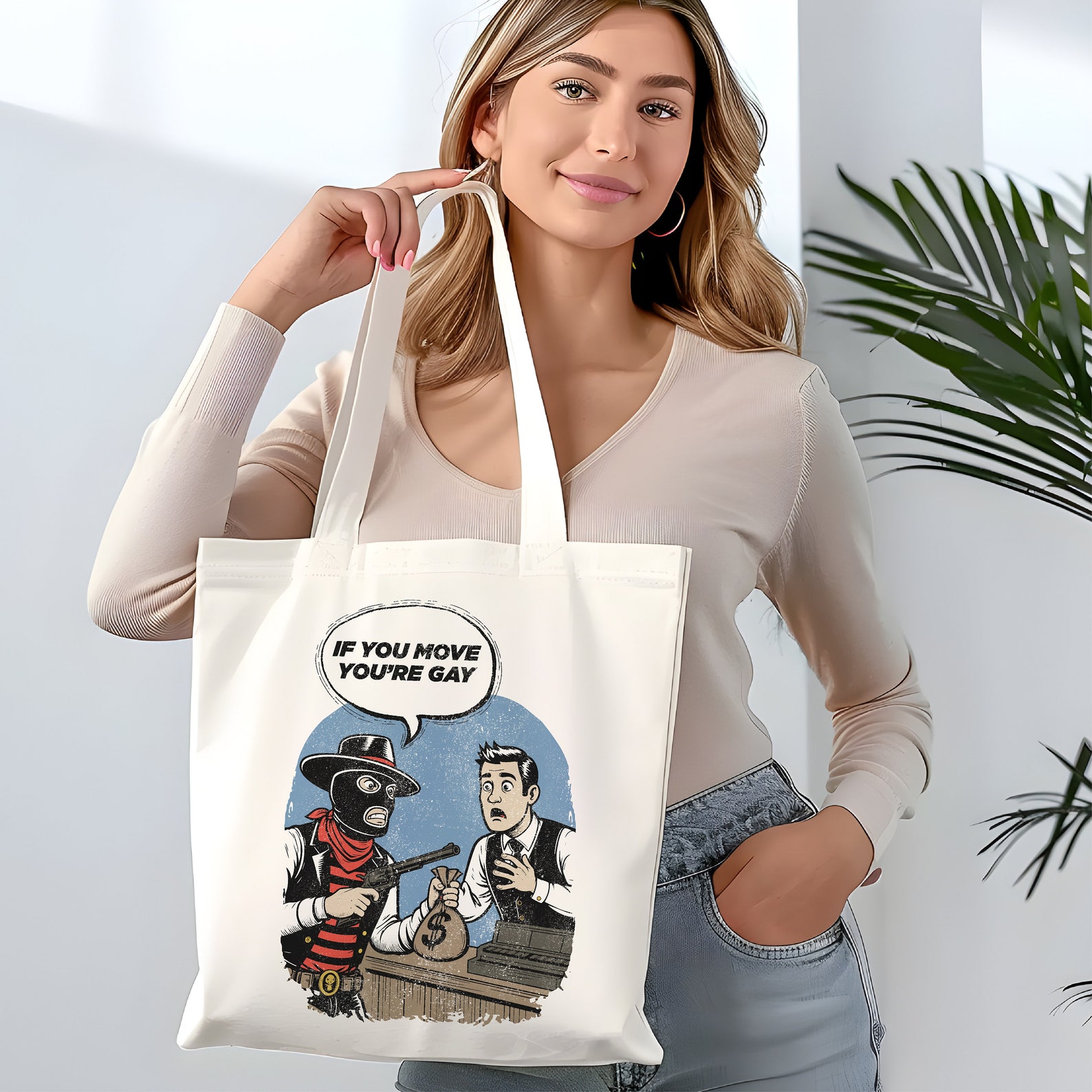 Bad Joke Bank Robbery, Whoever Moves First, Move If Your Gay Shirt ...