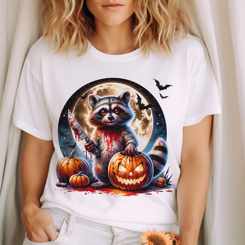 Halloween Horror Raccoon PNG, Scary Raccoon Halloween Png, Here for the ...