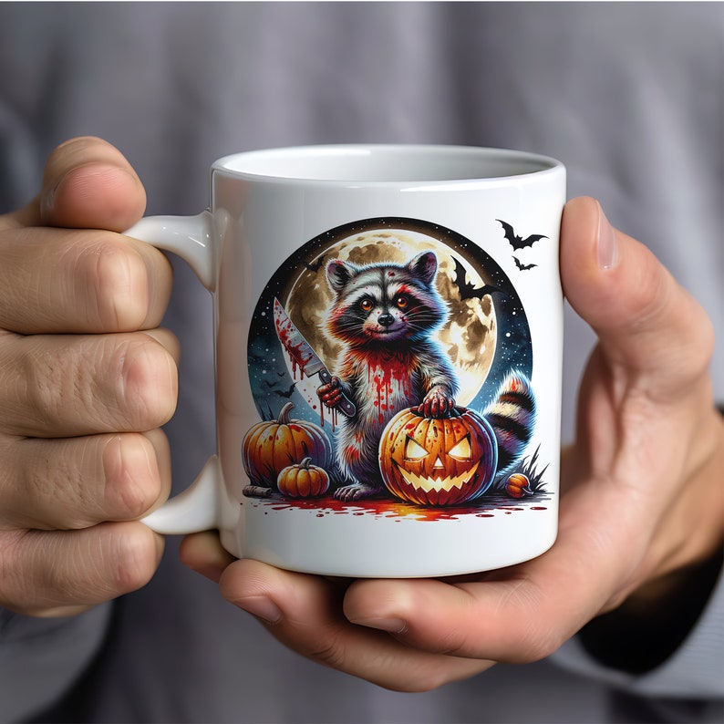 Halloween Horror Raccoon PNG, Scary Raccoon Halloween Png, Here for the ...